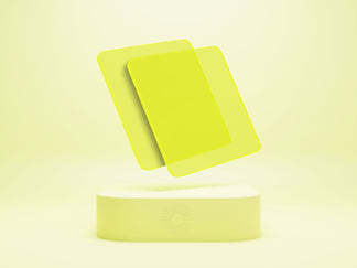 1/8” Neon Lime Clear Colour Acrylic | COHn Acrylics